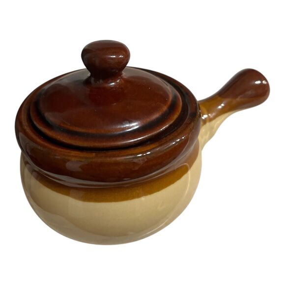 Unbranded | Kitchen | Vintage 2 Tone Brown Beige Small Ceramic ...